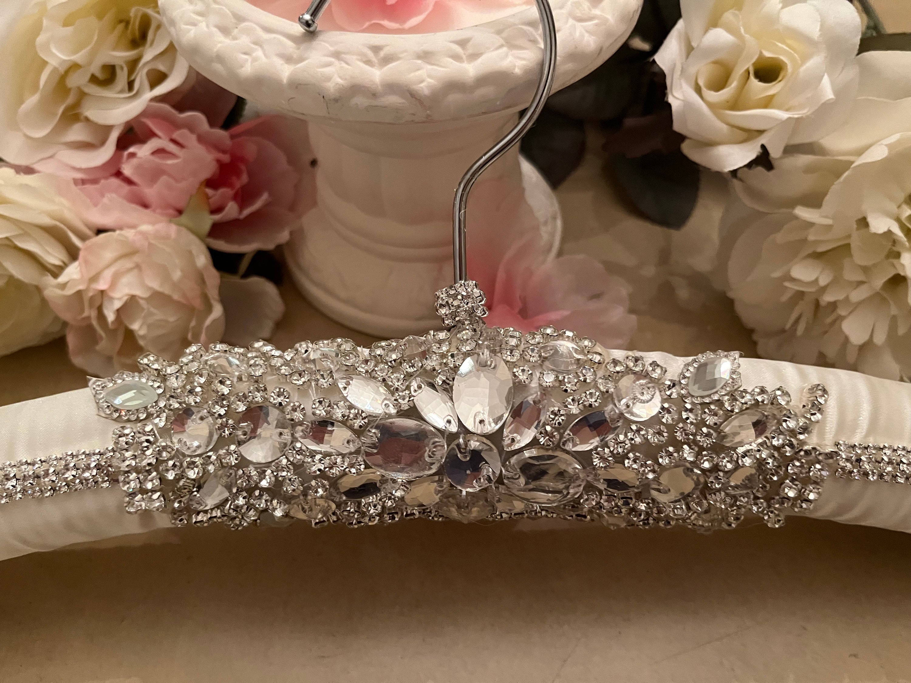 Most Beautiful Bridal Dress Hanger Made With Sparkling Rhinestones ...