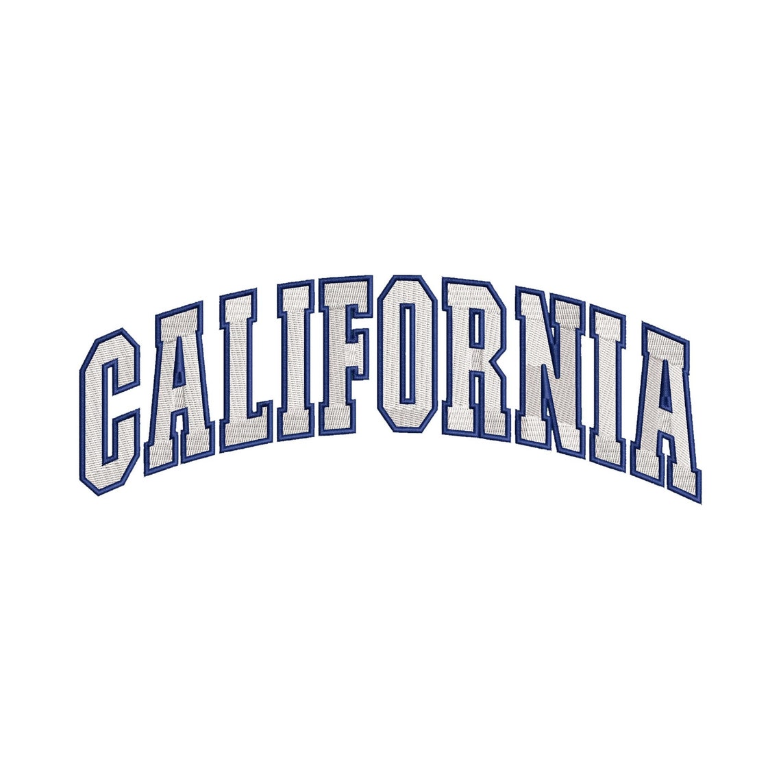 California Machine Embroidery Design, California State, USA, America ...