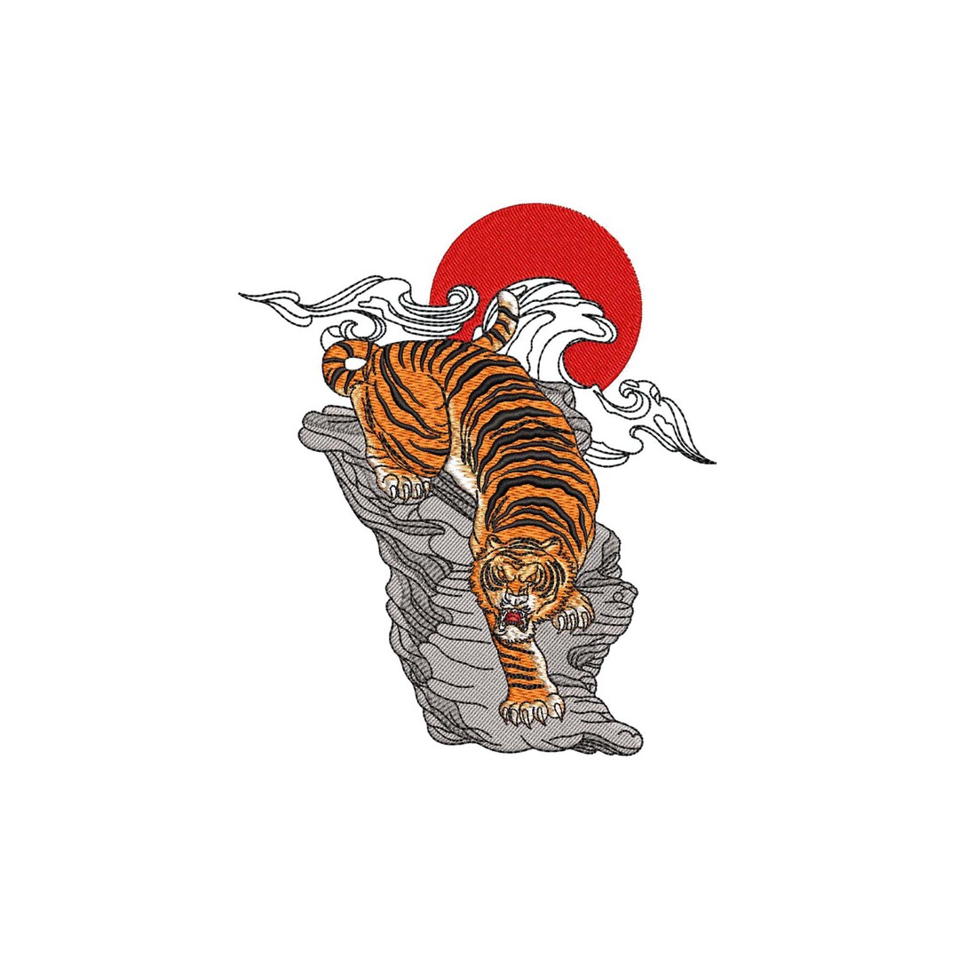 Tiger Machine Embroidery Designs, Japanese Art, Embroidery Files ...