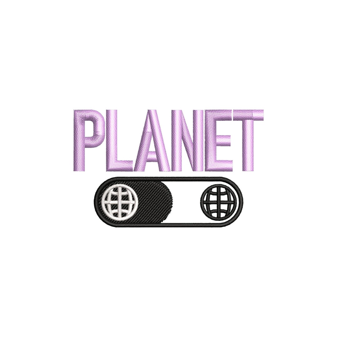 Planet Embroidery Design - Etsy