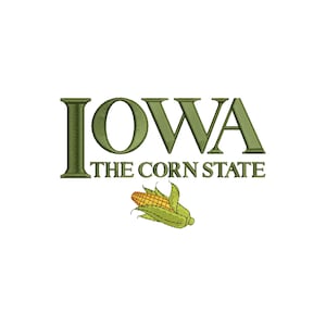 Iowa Machine Embroidery Designs, National Park, Corn State, Embroidery ...