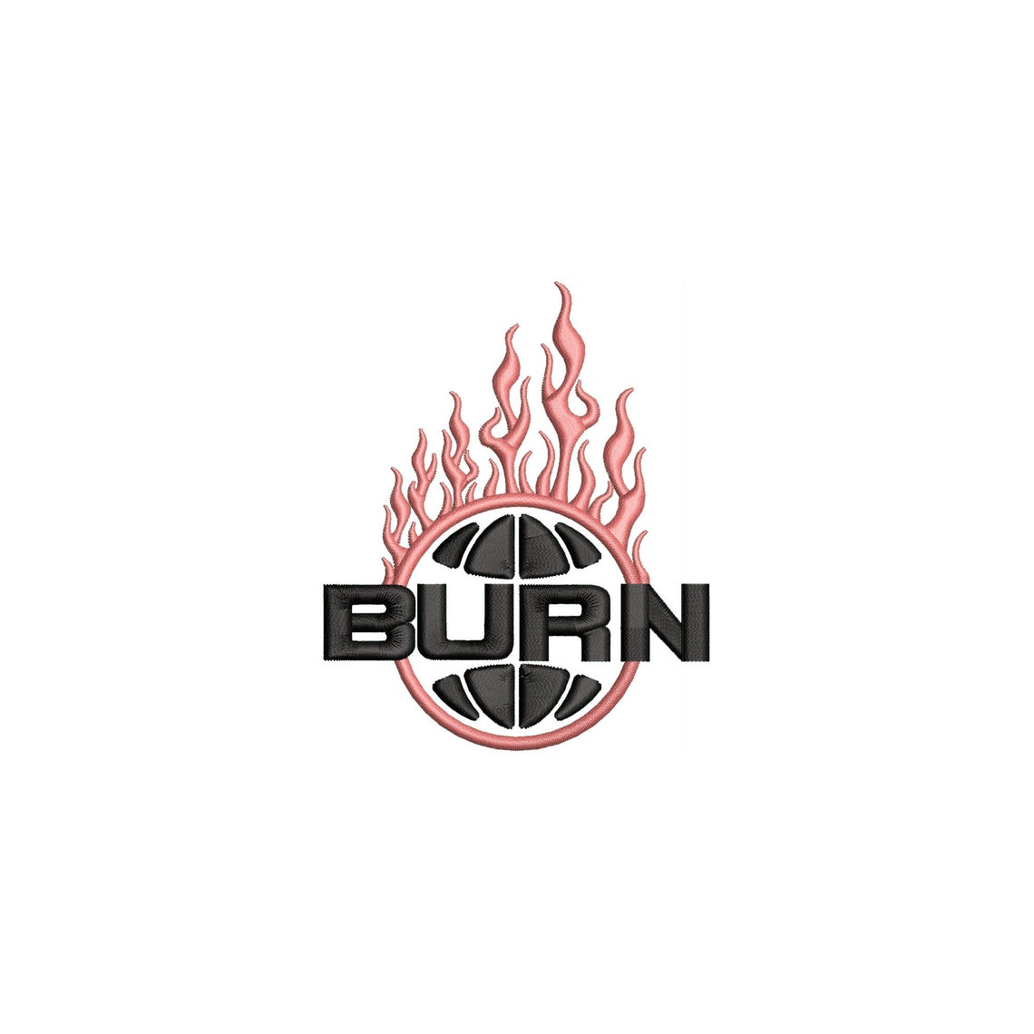 Burning Planet Embroidery Design: Trendy Space Embroidery (digital File ...