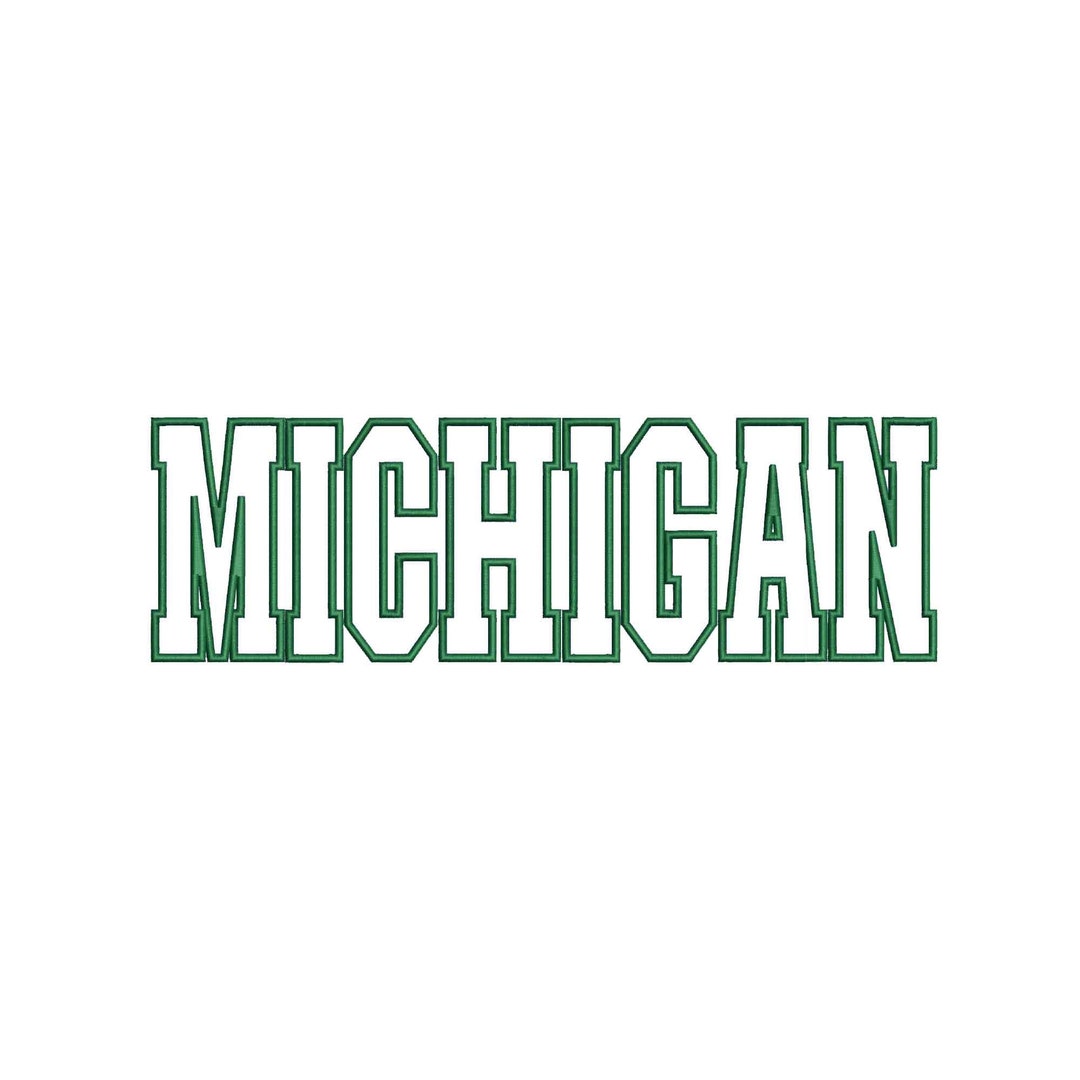 Michigan Machine Embroidery Designs, Great Lakes State, USA, America ...