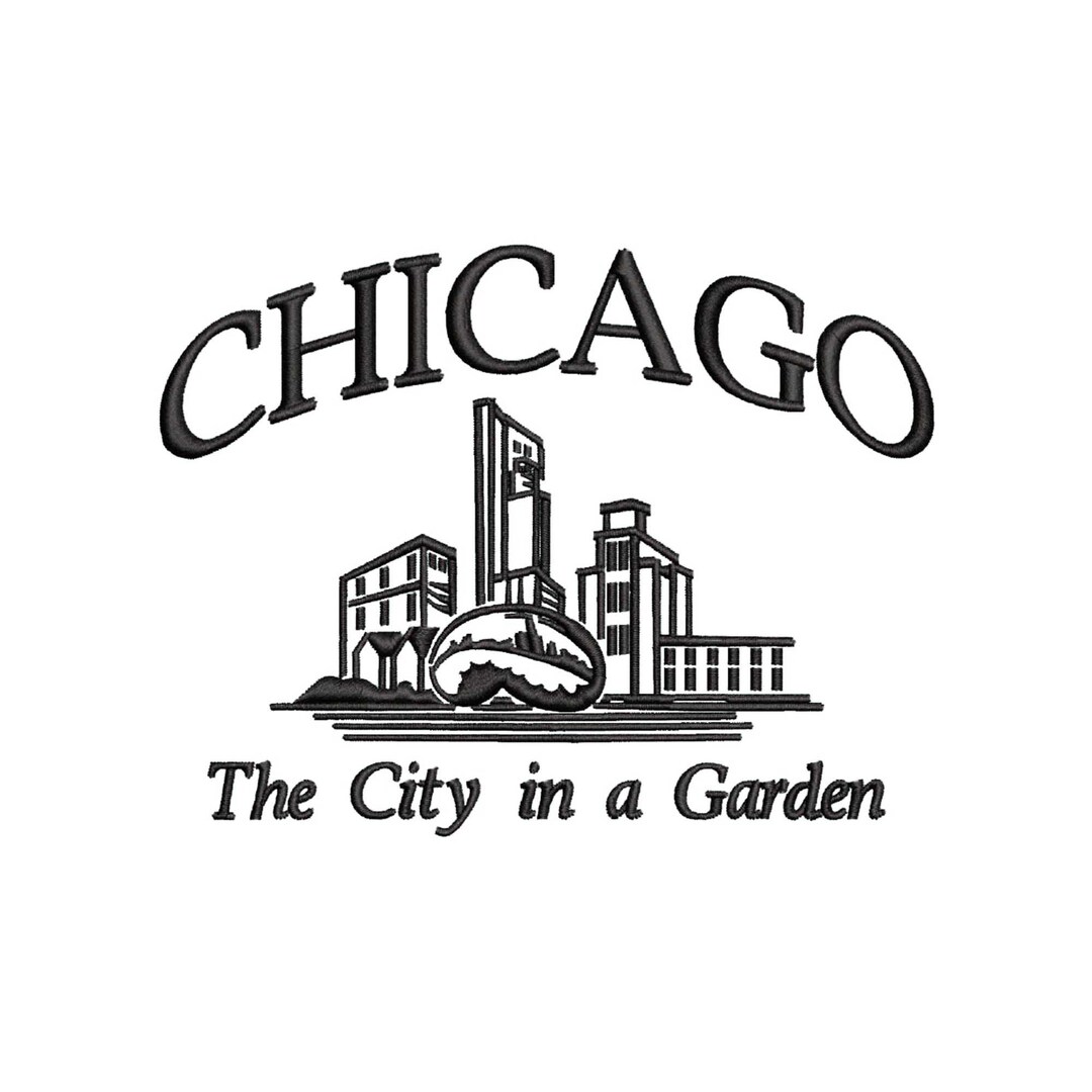 Chicago Machine Embroidery Designs, the City in a Garden, Embroidery ...