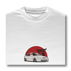 Sports Car Wih Japanese Torii Gate Machine Embroidery Design - Etsy