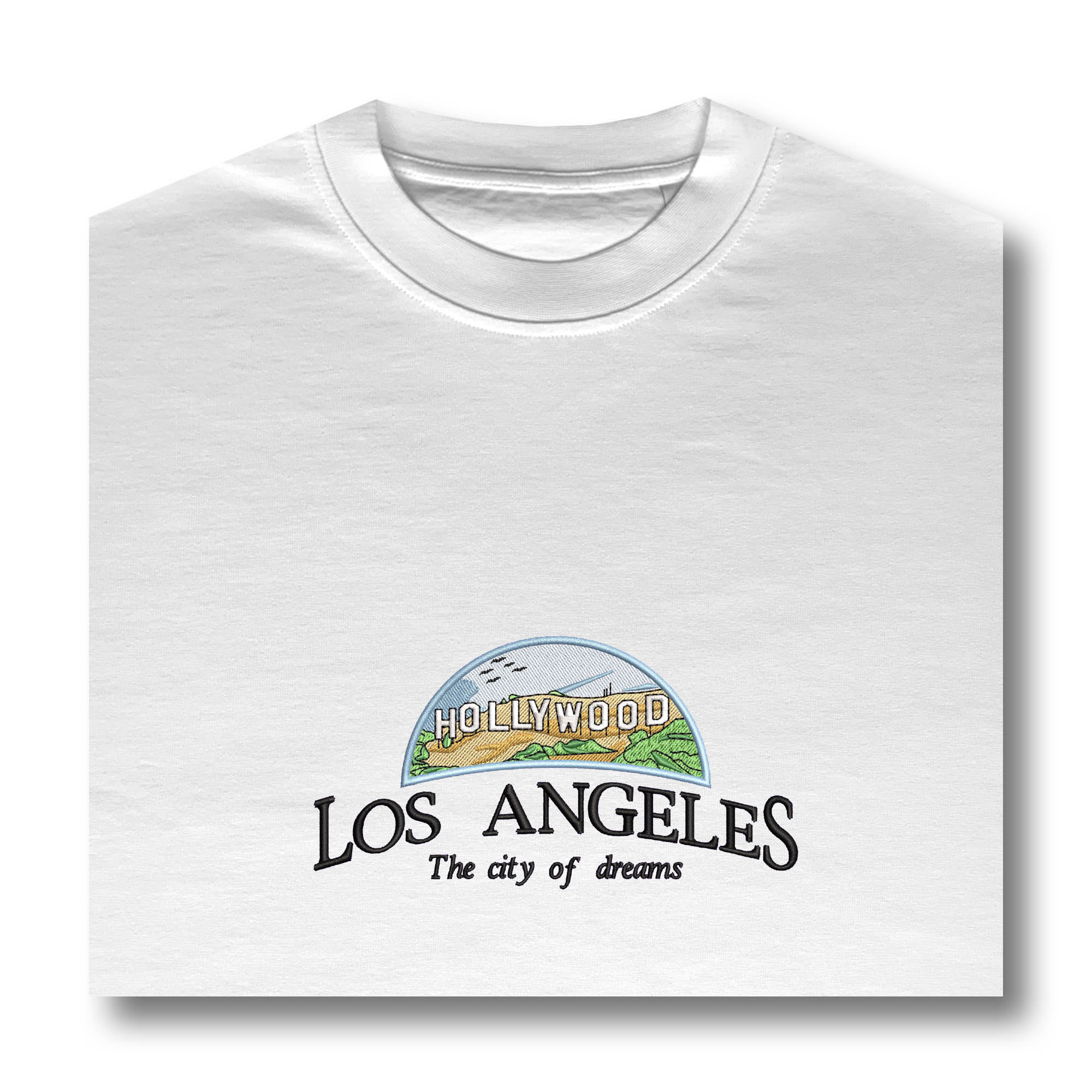 Los Angeles Embroidery Design: California Hollywood Pattern (digital ...