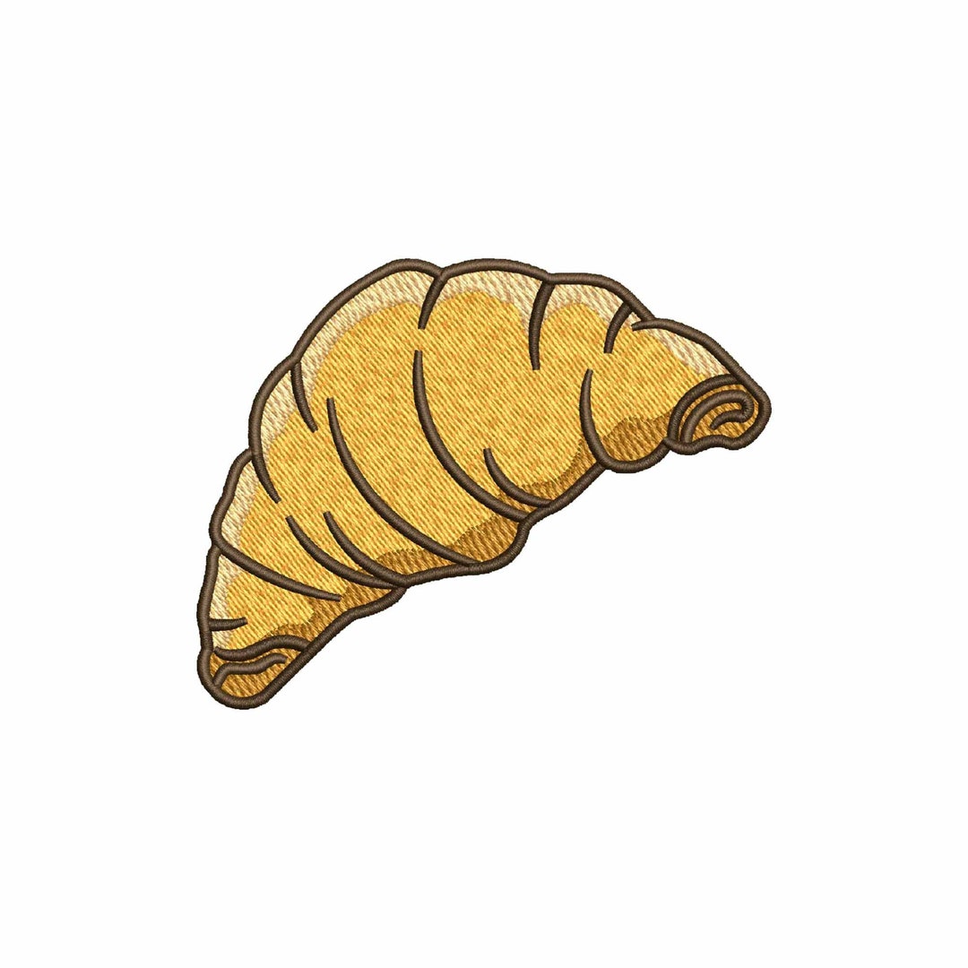 Croissant Embroidery Design, Kitchen Embroidery Designs, Baking ...