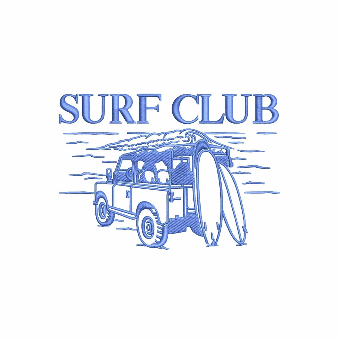 Surf Club Machine Embroidery Designs, Beach, Ocean, Embroidery Files ...