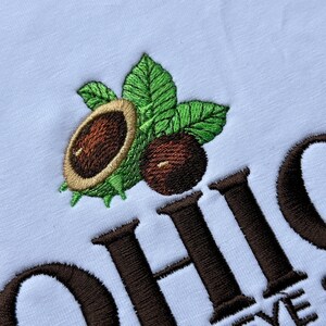 Ohio Machine Embroidery Designs, Buckeye State , USA, America ...