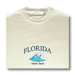 Florida Machine Embroidery Designs, Miami Beach, Ocean Wave Embroidery ...