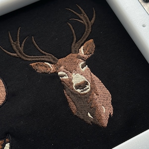 Buck Deer Head Machine Embroidery Designs, Forest Animals, Embroidery ...