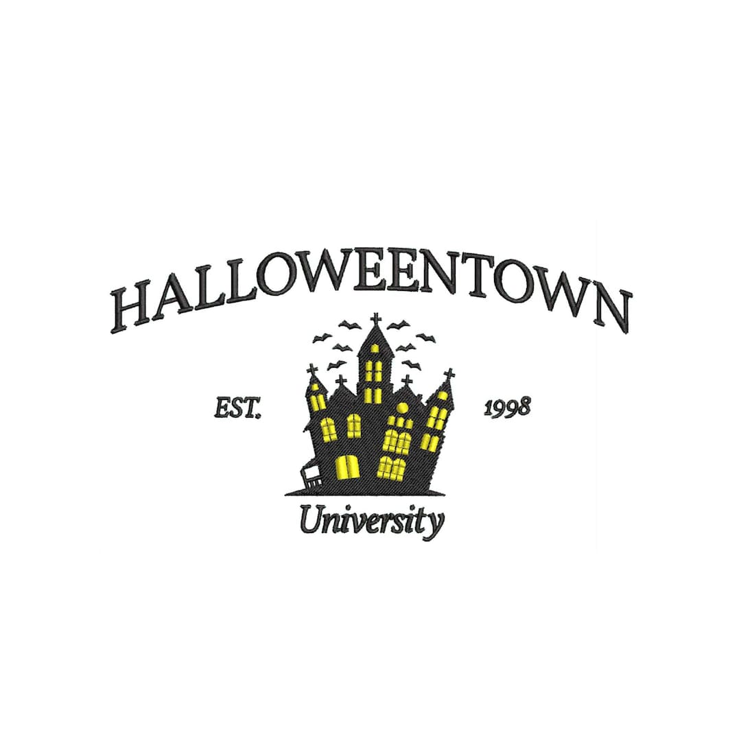 Halloweentown University Embroidery Design: Spooky Season Pattern ...