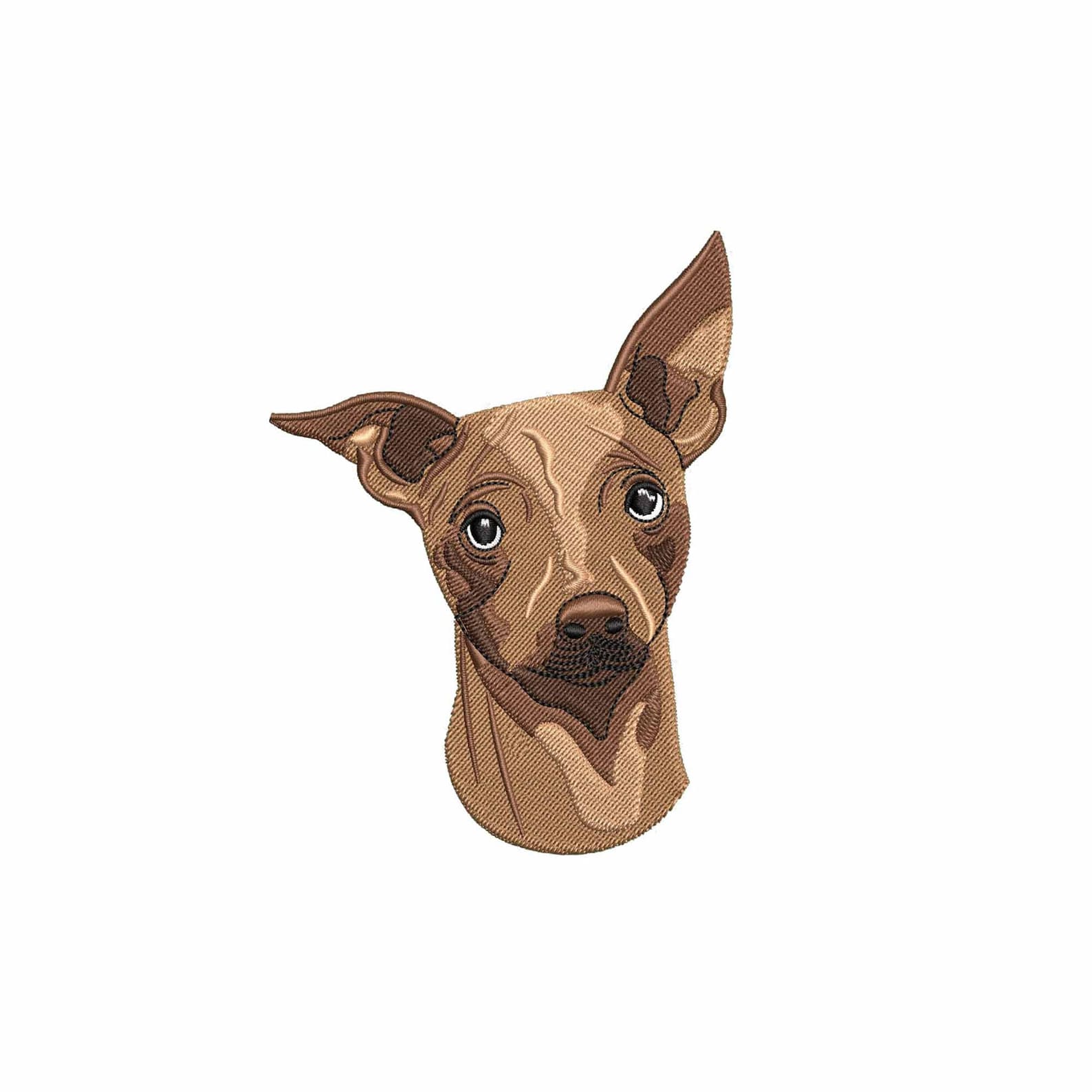 American Terrier Embroidery Design, Dog Face Machine Embroidery Designs ...