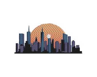 New York City Street Embroidery Design Instant Download - Etsy