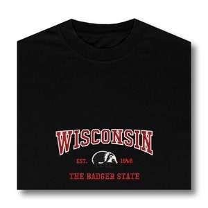 Wisconsin Embroidery Design - Etsy