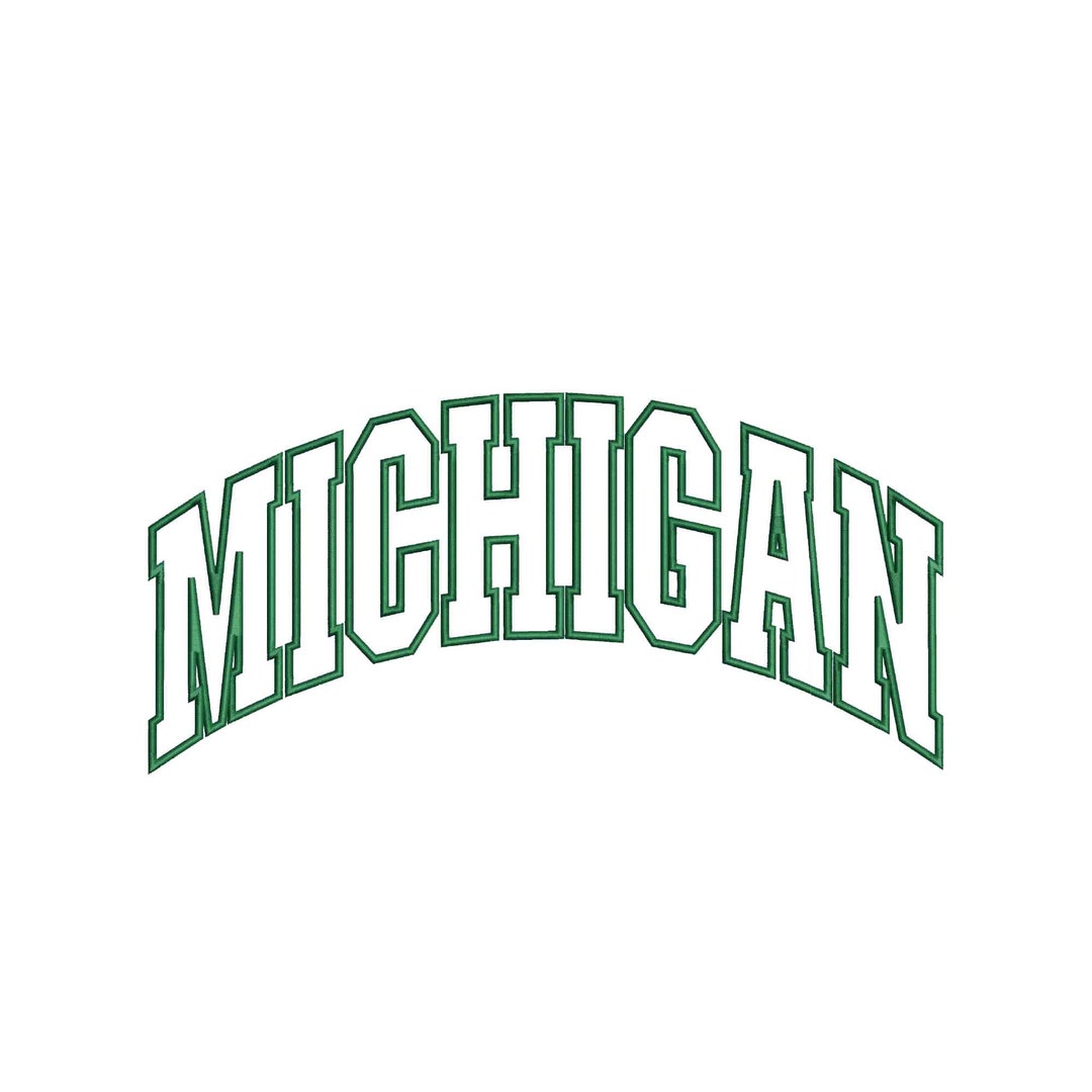 Michigan Machine Embroidery Designs, Great Lakes State, USA, America ...