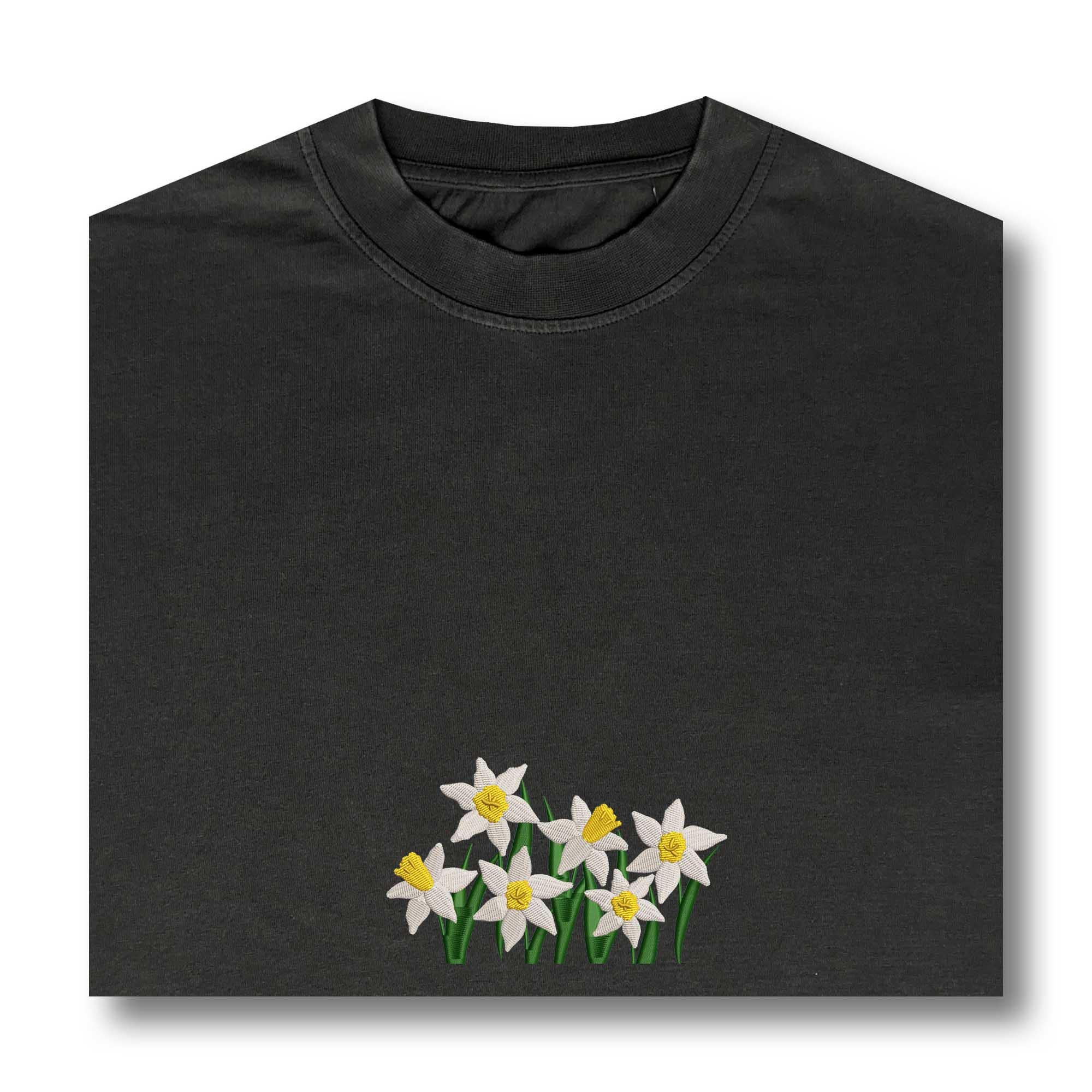 Daffodil Embroidery Design, Narcissus Flower Embroidery Design, Floral ...