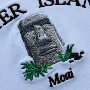 Easter Island Machine Embroidery Designs, Rapa Nui National Park, Chile ...