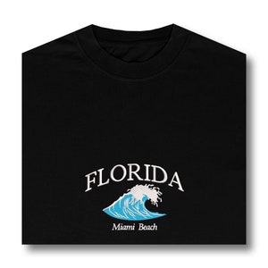 Florida Machine Embroidery Designs, Miami Beach, Ocean Wave Embroidery ...