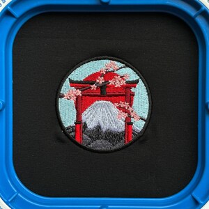 Mount Fuji Embroidery Design – Japanese Landscape Machine Embroidery ...