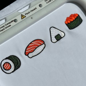 Sushi Embroidery Design, Machine Embroidery Designs, Food, Embroidery ...