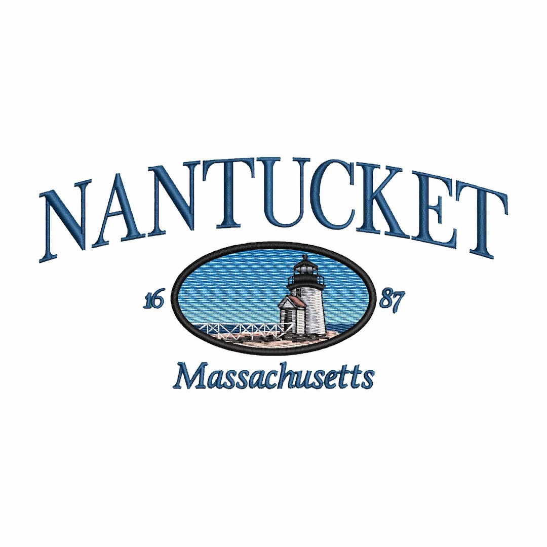 Nantucket Machine Embroidery Designs, Brant Point Lighthouse ...