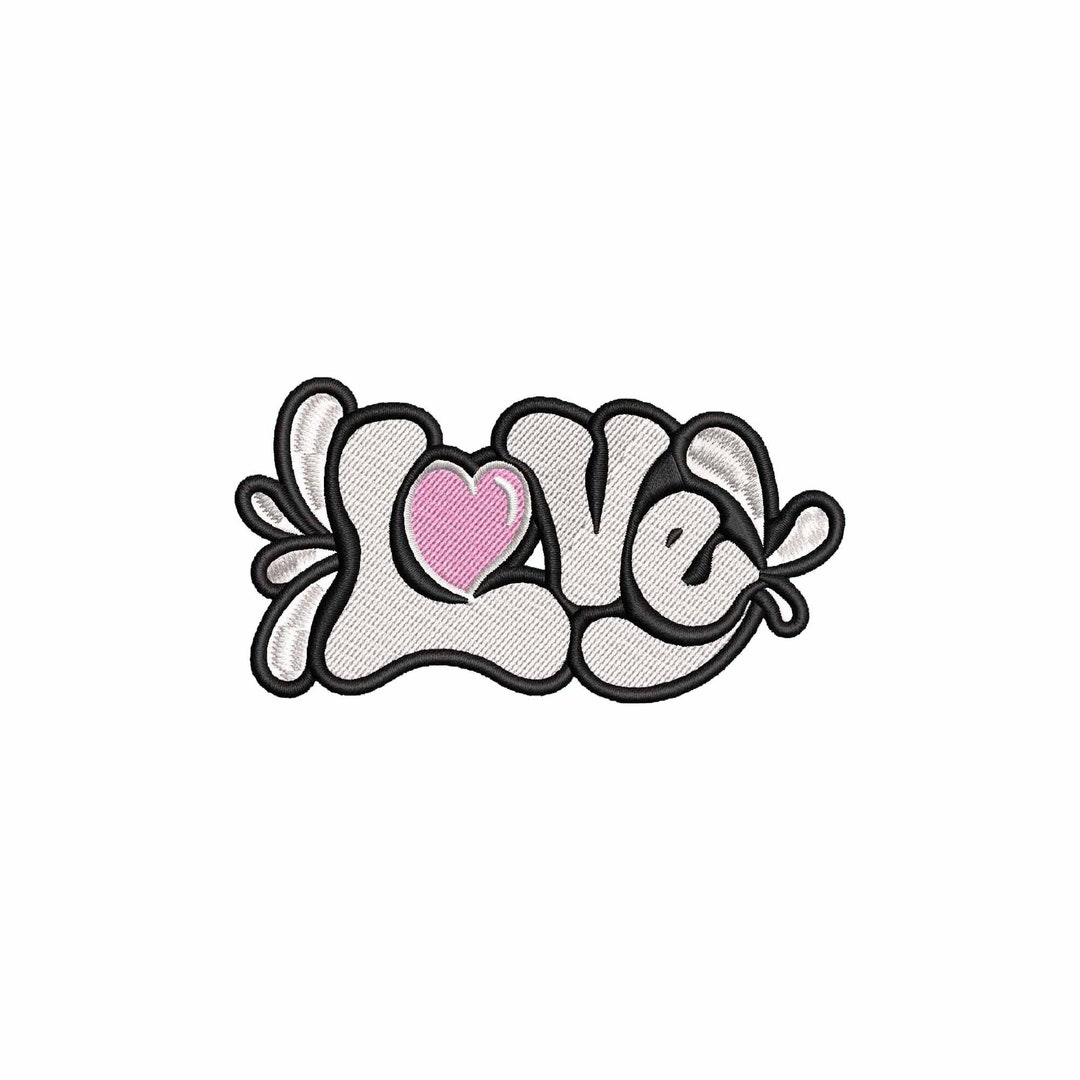 Love Heart Embroidery Design: Machine Embroidery Pattern (digital ...