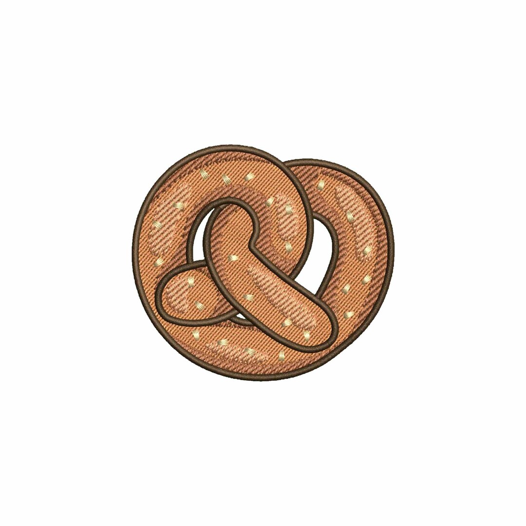 Pretzel Embroidery Design, Kitchen Embroidery Designs, Baking ...