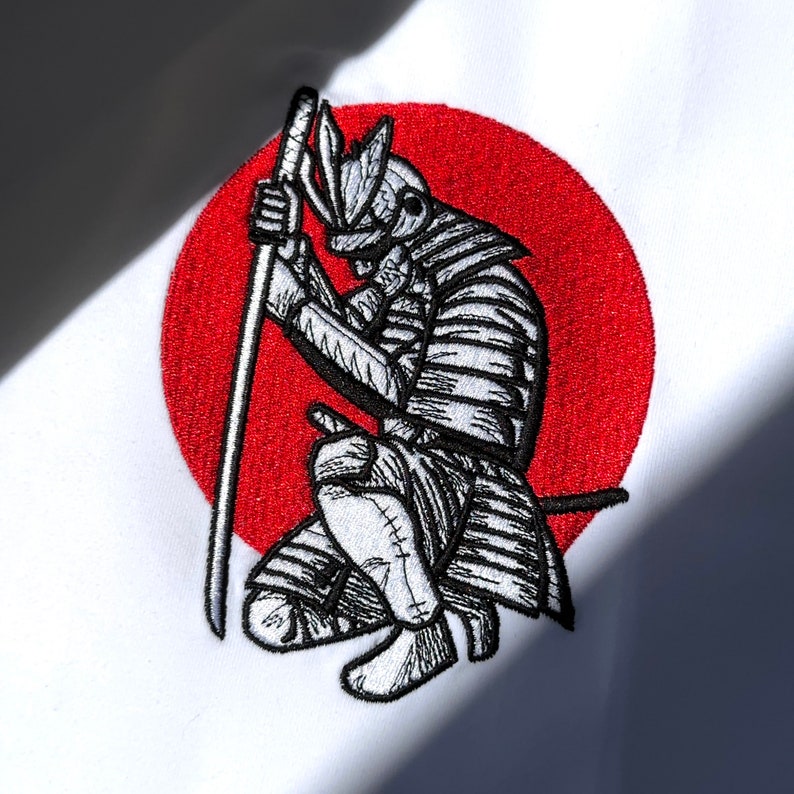 Japanese Samurai Embroidery Design: Trendy Art (digital Download) - Etsy
