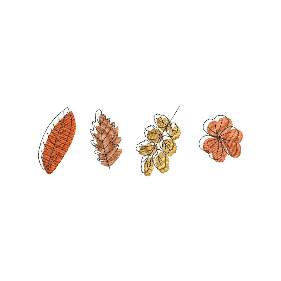 Fall Embroidery Designs, Fall Leaves Machine Embroidery Designs ...