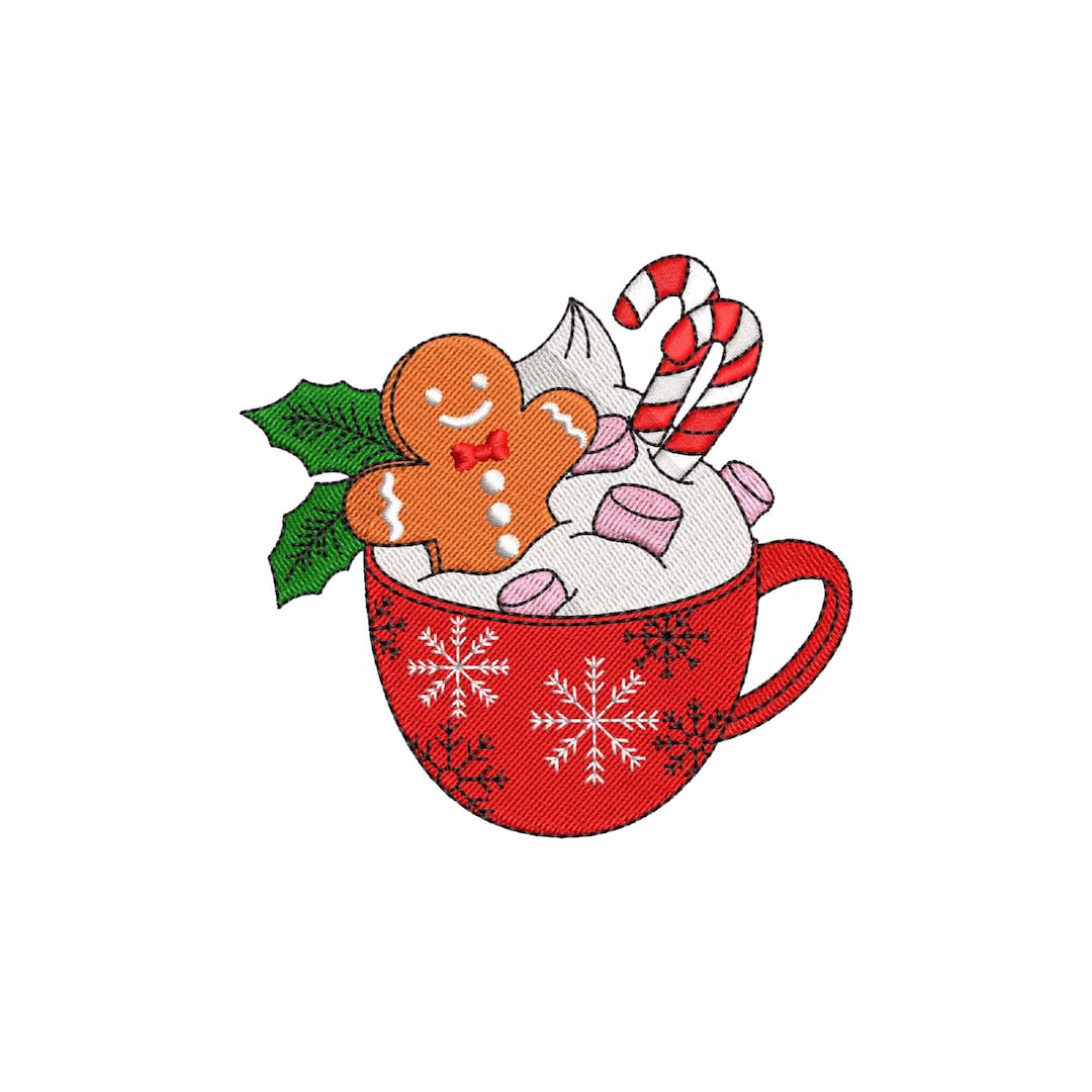 Gingerbread Man, Christmas Embroidery Design, Machine Embroidery ...
