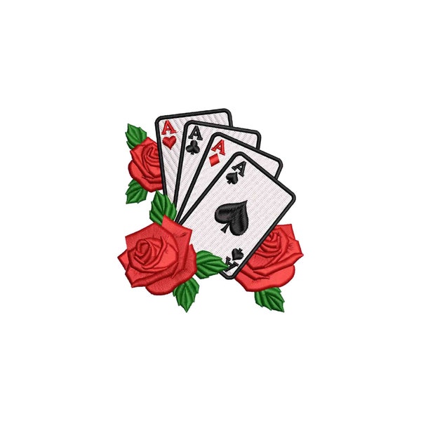 Playing Card Embroidery - Etsy