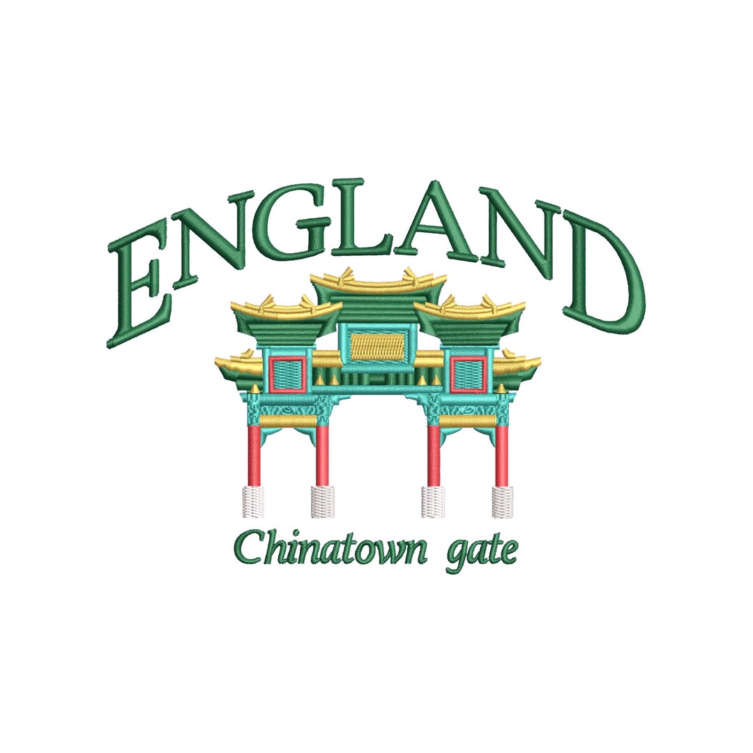England Chinatown London Machine Embroidery Designs, Embroidery Files ...