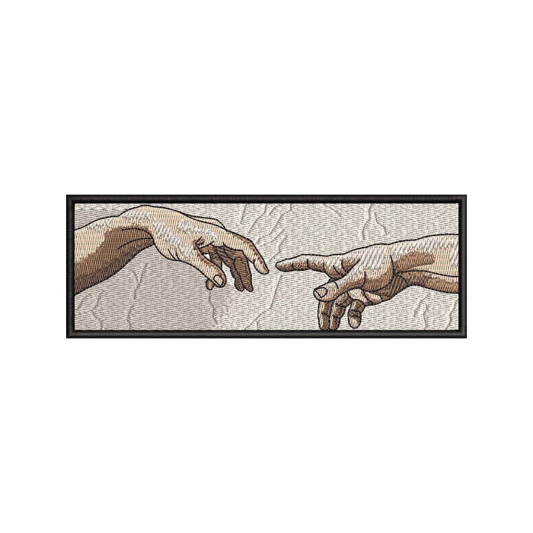 Creation of Adam Embroidery Design, Michelangelo, Machine Embroidery ...