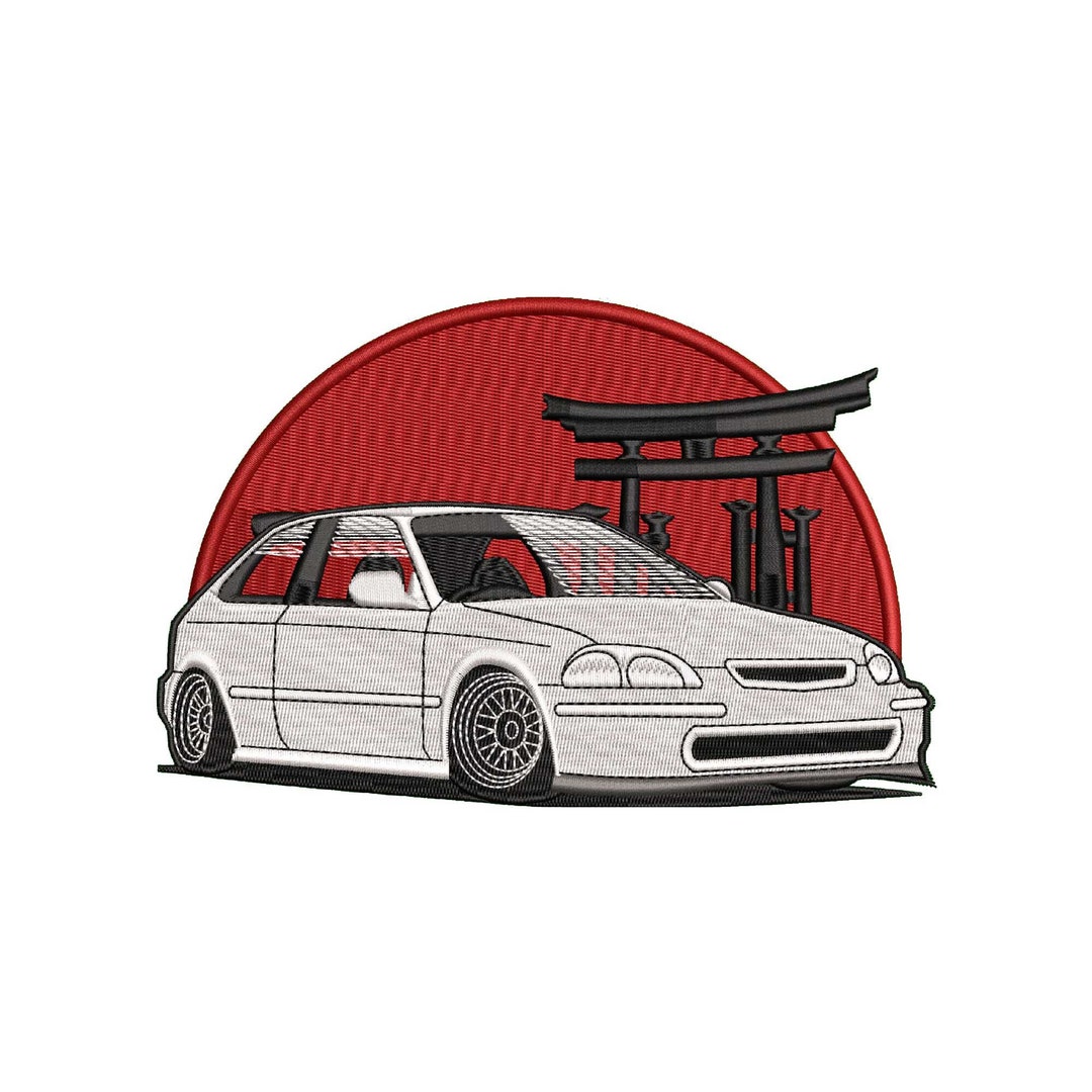 Sport Car Embroidery Designs, Japanese Car, Race Car, Classic Car ...