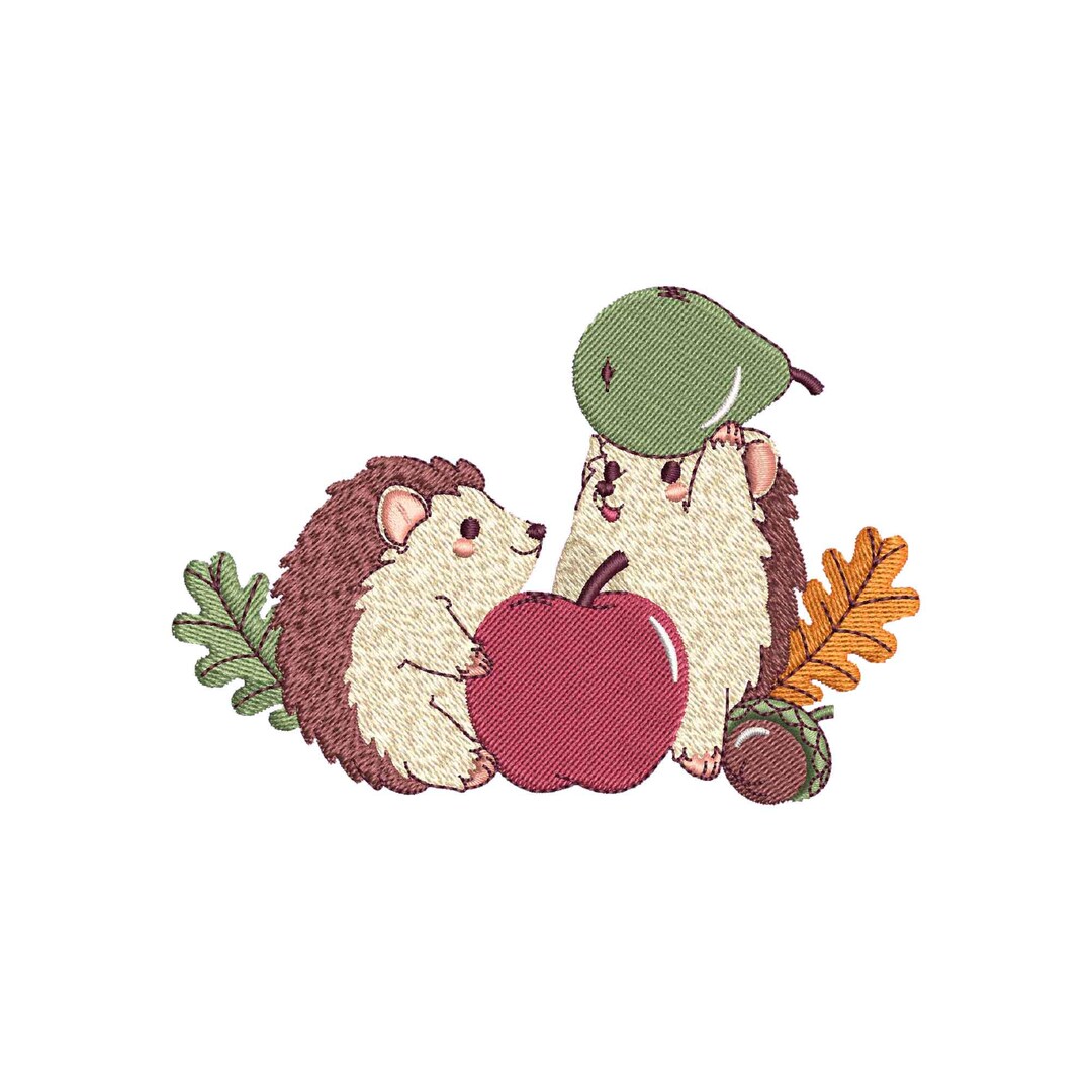 Hedgehog Machine Embroidery Designs, Baby Embroidery Designs, Fall ...