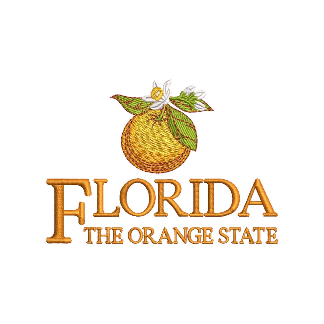 Florida Embroidery Design - Etsy