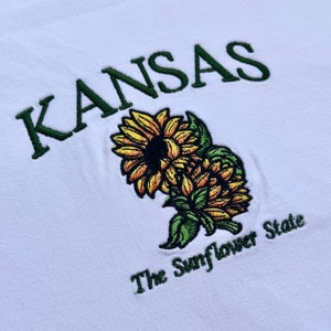 Kansas Machine Embroidery Designs, Sunflower State, Travelling ...