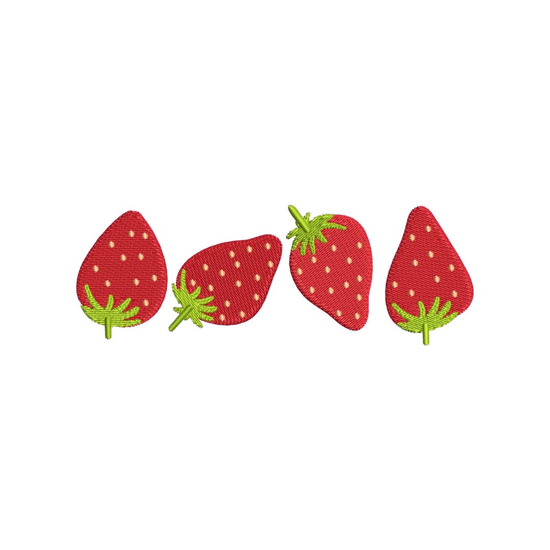 Strawberry Embroidery Design, Fruits Machine Embroidery Designs ...