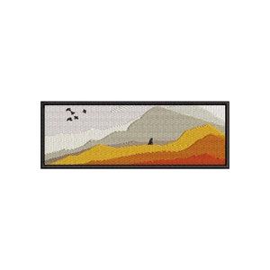Mountain Landscape Machine Embroidery Design - Etsy