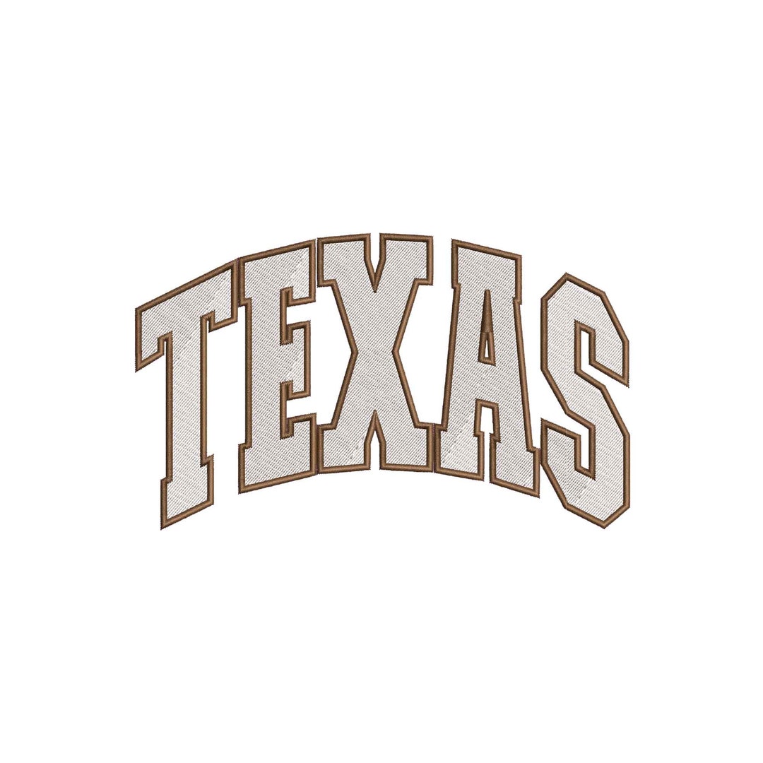 Texas Machine Embroidery Designs, Varsity, Texas State, Embroidery ...