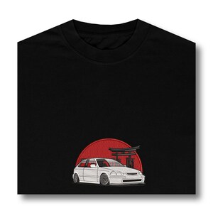 Sports Car Wih Japanese Torii Gate Machine Embroidery Design - Etsy