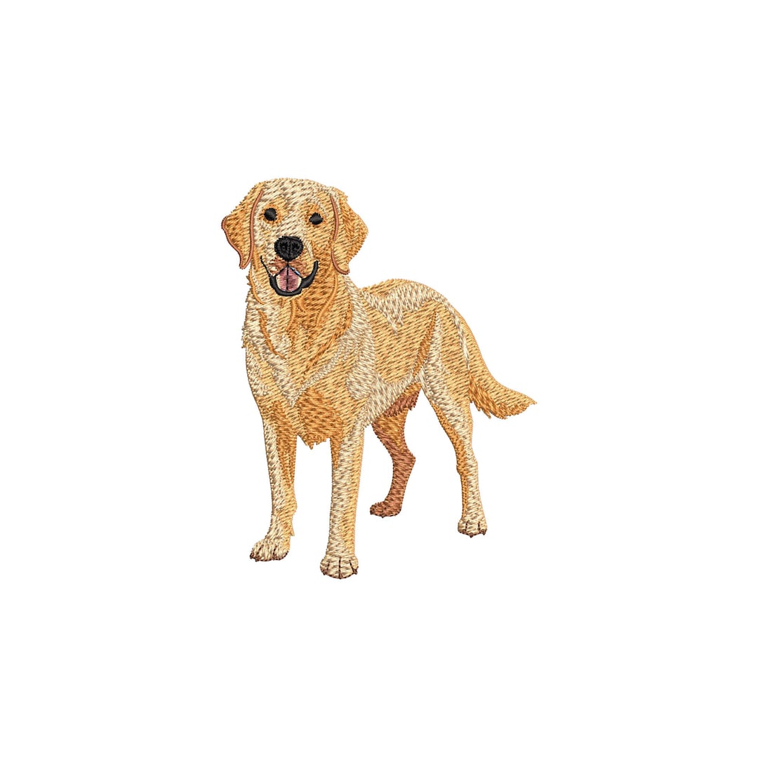 Labrador Retriever Embroidery Design, Realistic Dog Machine Embroidery ...