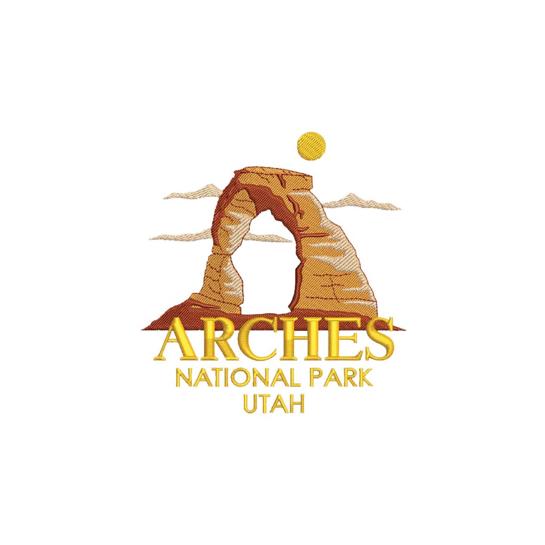 Utah Arches National Park Machine Embroidery Designs, Embroidery Files ...