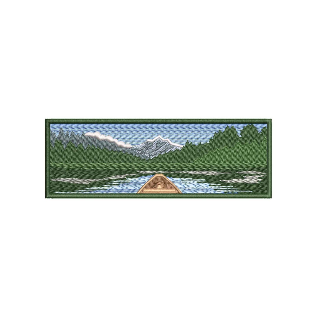 Mountains Lake Embroidery Design: Forest Landscape (digital Download ...