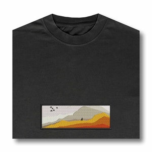 Mountain Landscape Machine Embroidery Design - Etsy