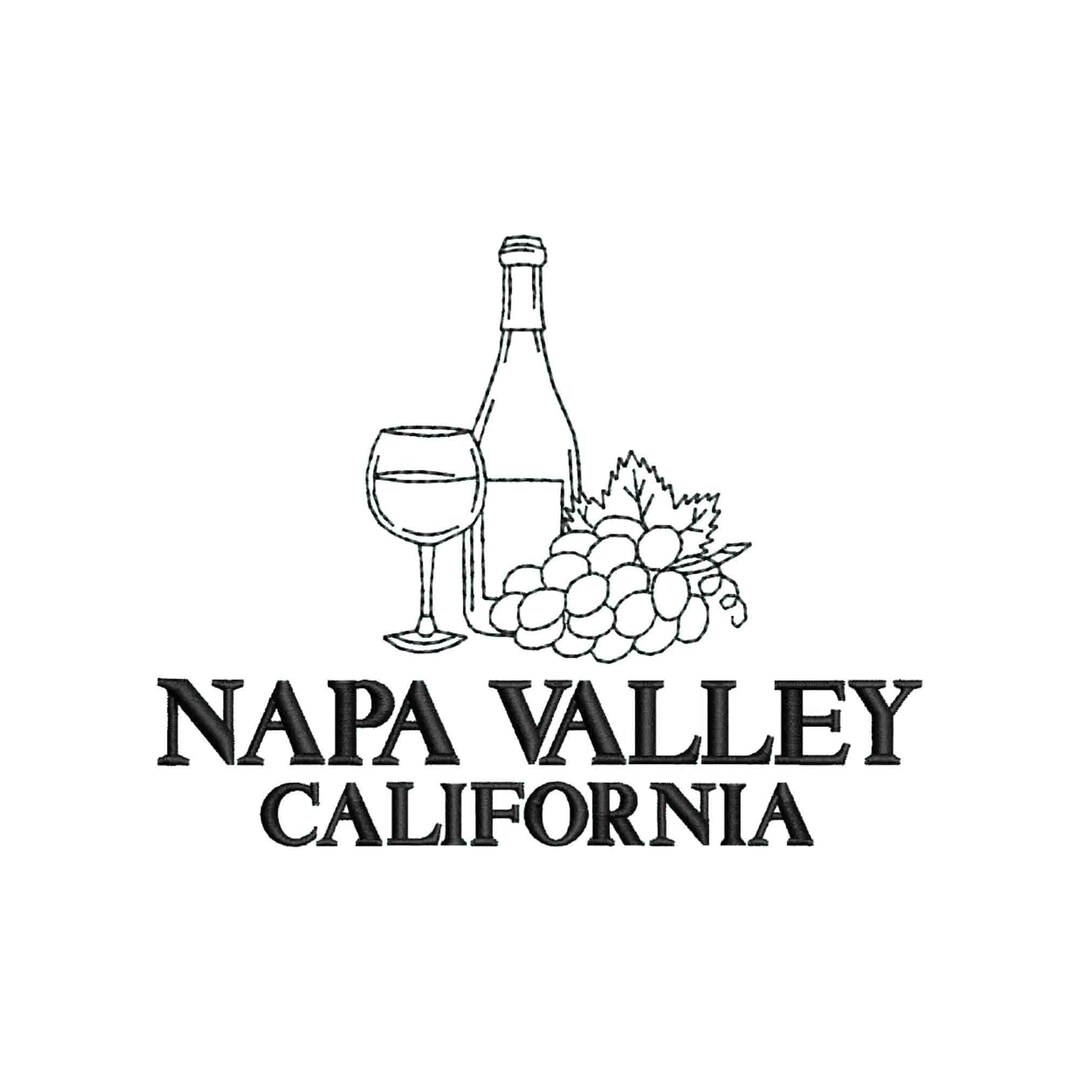 California Embroidery Design, Napa Valley, Machine Embroidery Designs ...