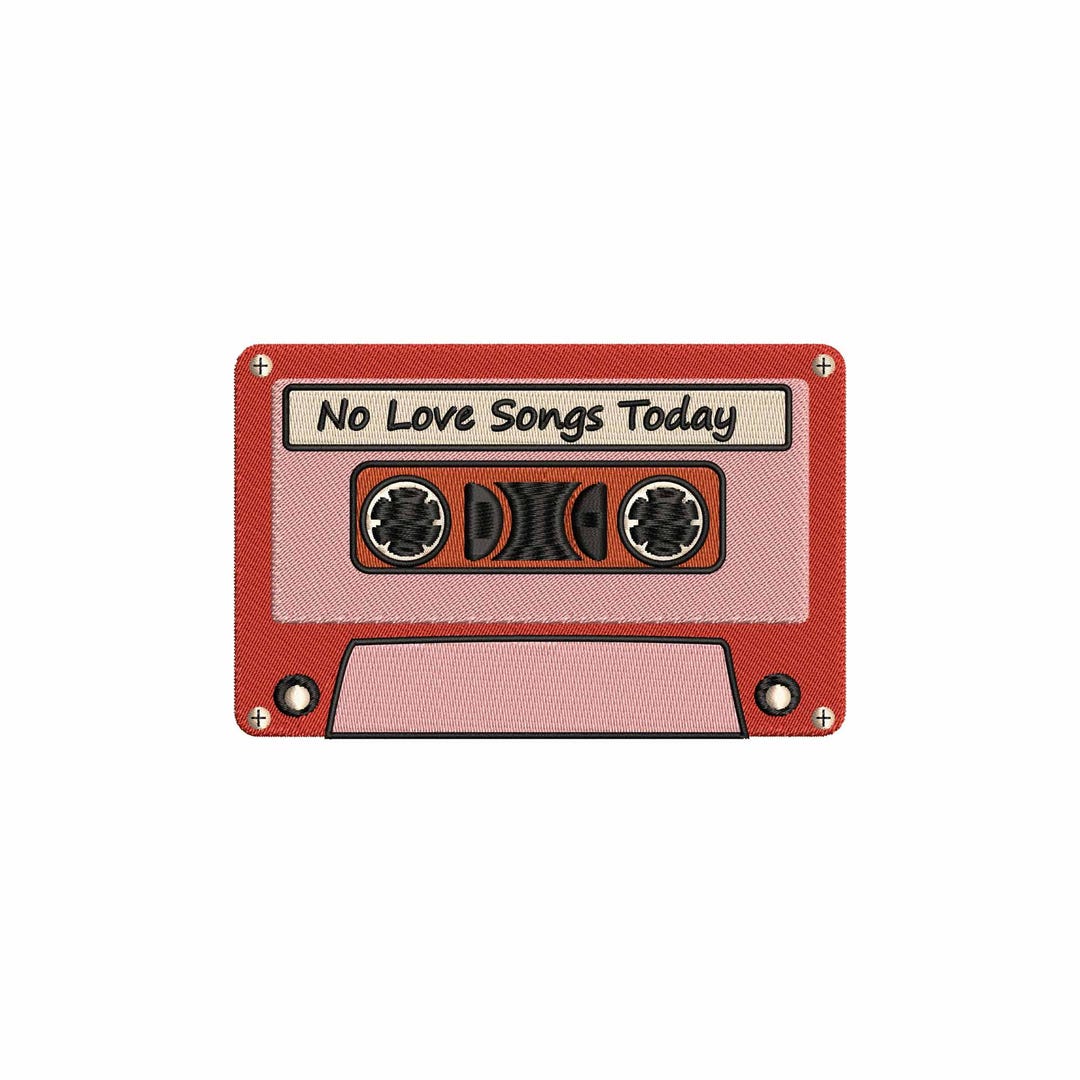Retro Cassette Tape Machine Embroidery Designs, Audio Cassette ...