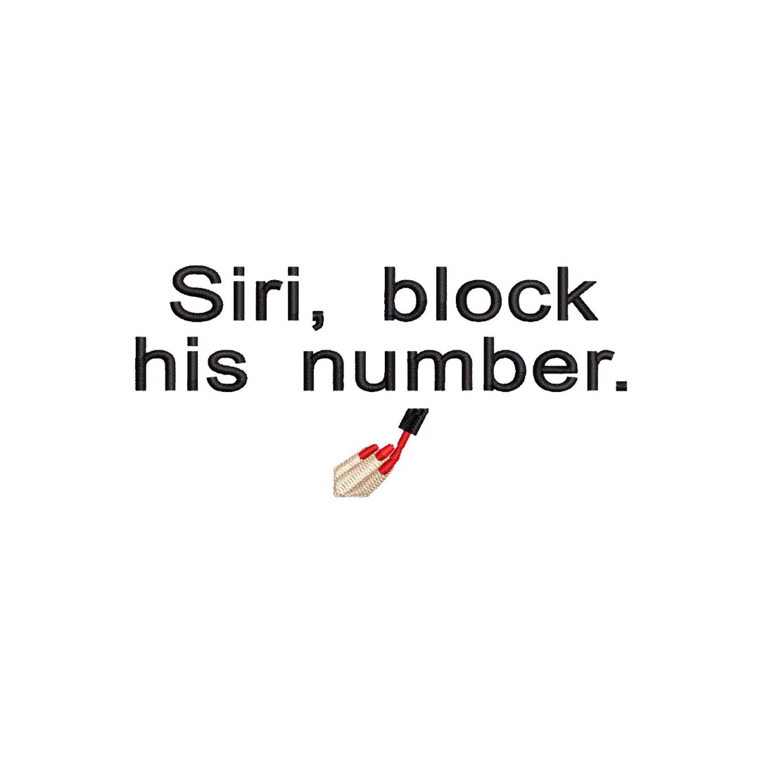 Siri Block His Humber Machine Embroidery Designs, Nail Polish ...