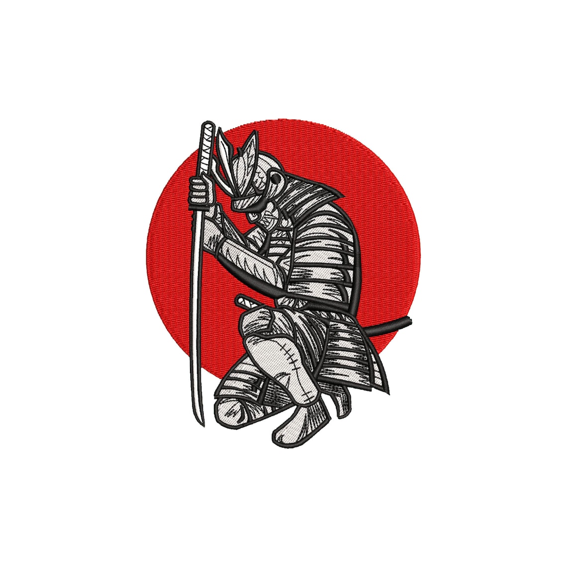 Japanese Samurai Embroidery Design: Trendy Art (digital Download) - Etsy
